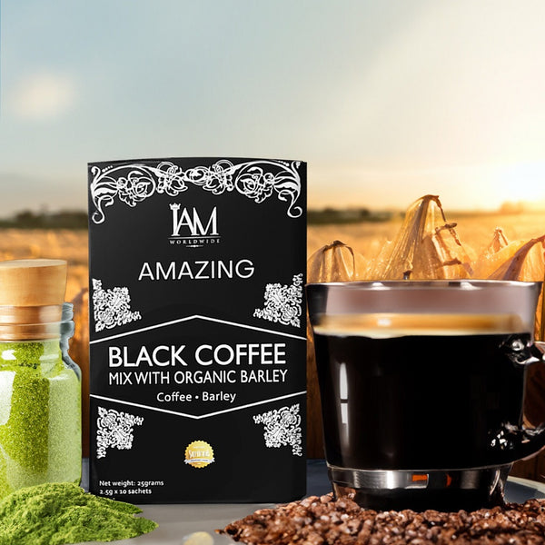Amazing Black Coffee Mix with Organic Barley (1 Box) - Organico
