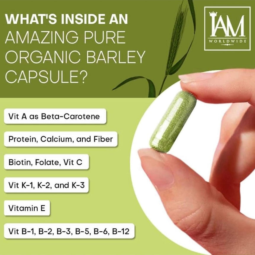 Organic Pure Barley Capsules - Organico